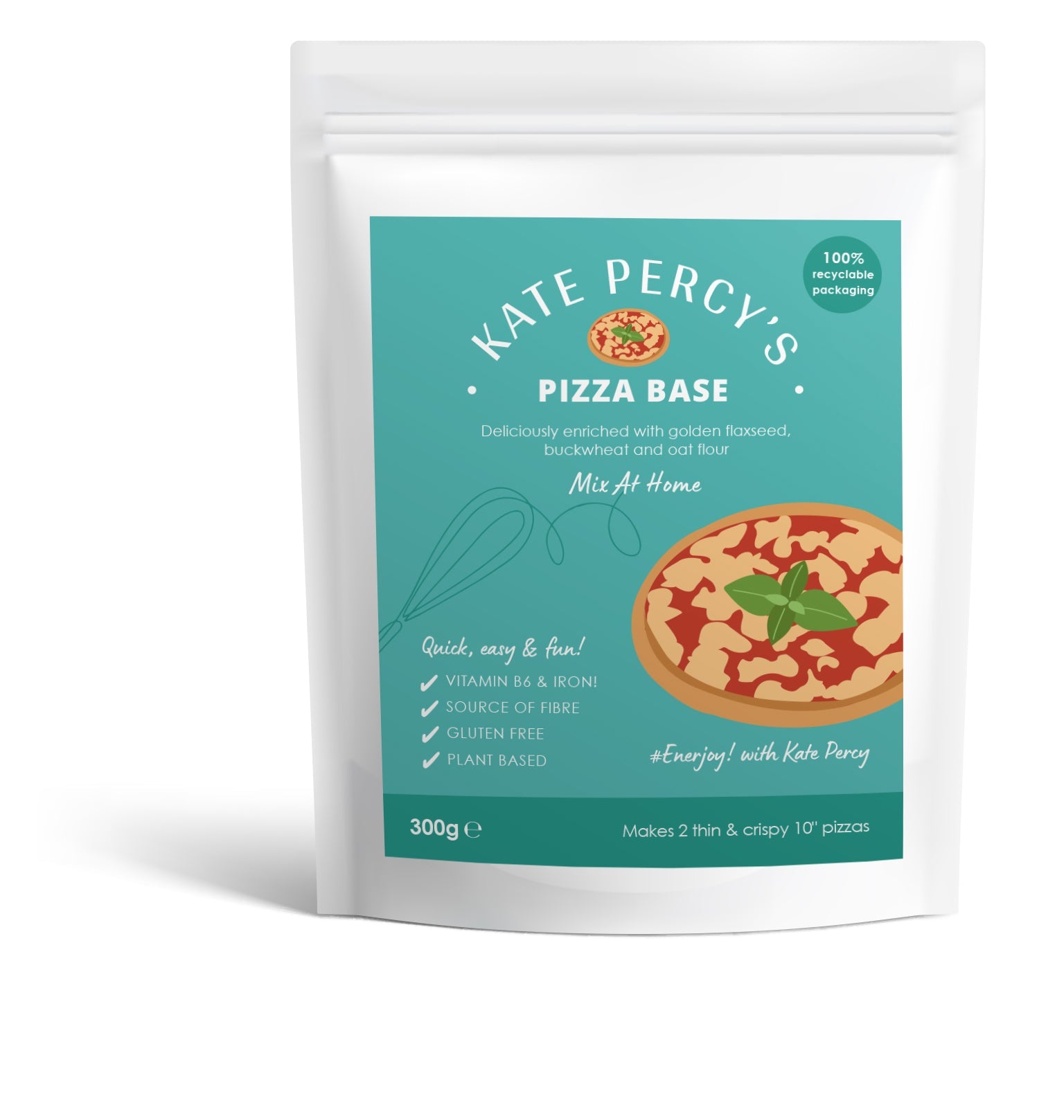 Pizza Base Mix - 3 x 300g packs – Kate Percy's
